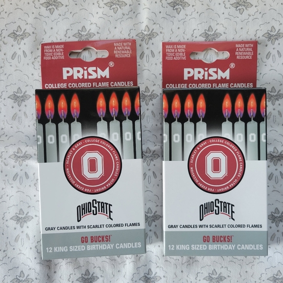 PRISM | Party Supplies | Ohio State Buckeyes Colored Flame Candles Pack ...
